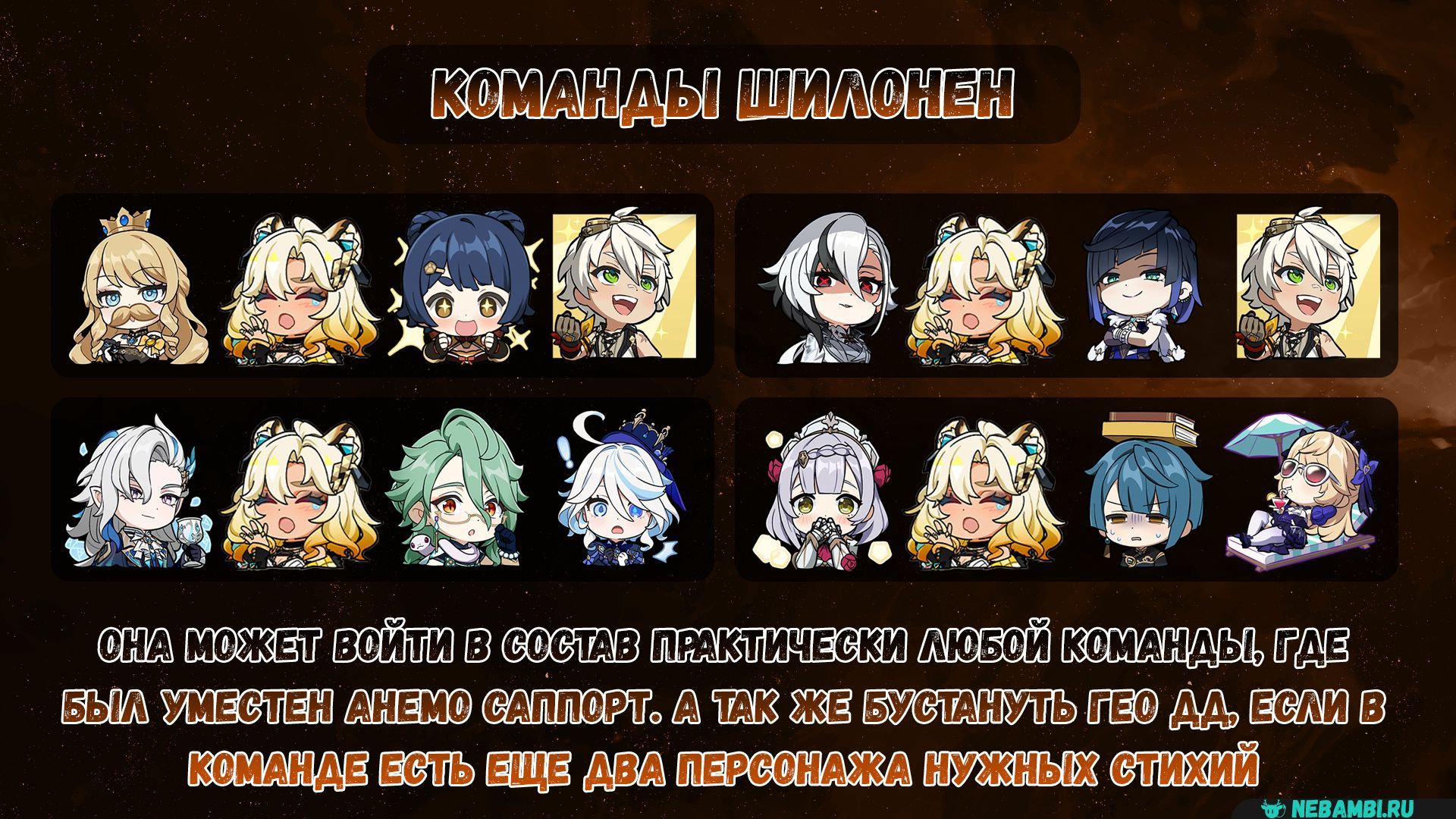 Гайд на Шилонен в Genshin Impact: билд и сборка Шилонен / Оружия ...